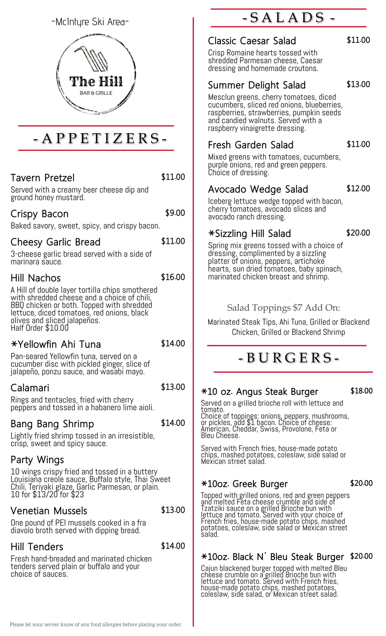 The Hill Bar And Grille - McIntyre Ski Area